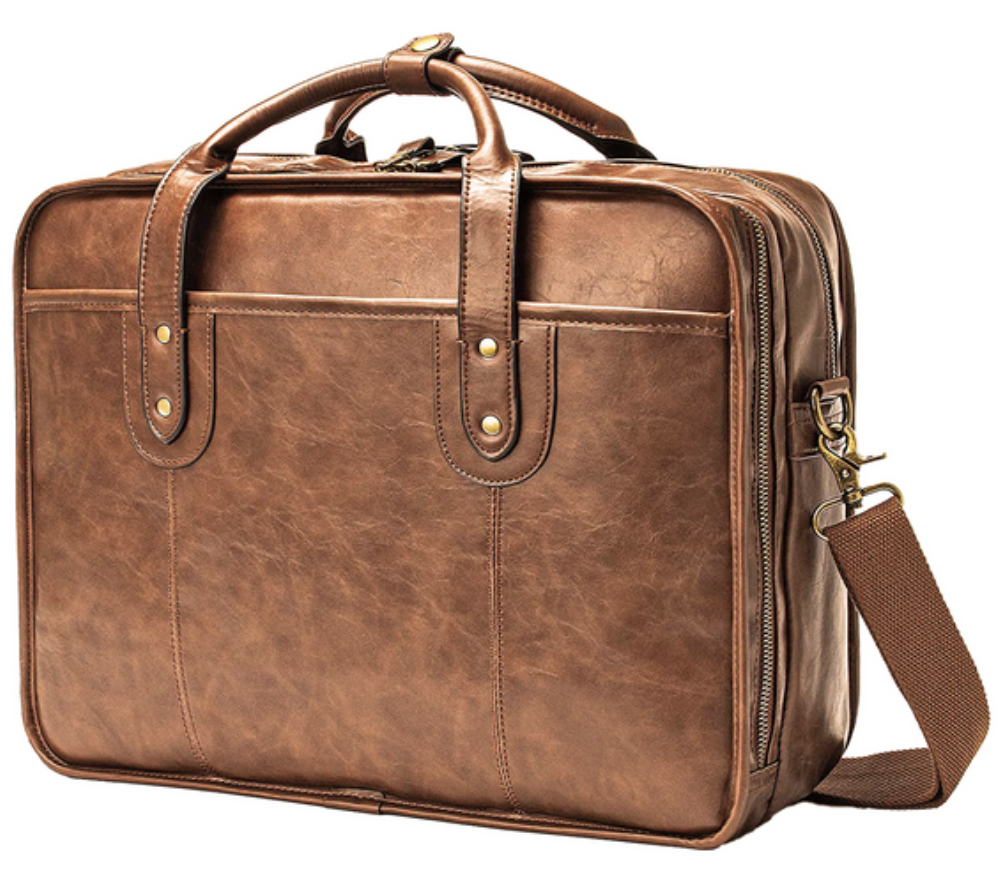 Embrace Convenience: The Top Zip Entry Briefcase - Briefcase.com