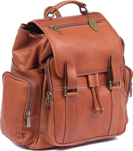 Claire Chase Jumbo Leather Backpack 329 Leather Laptop Backpack
