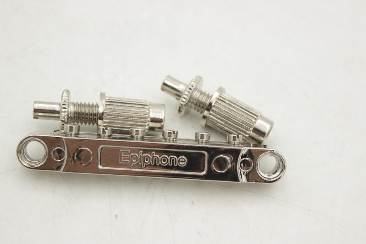 Epiphone Les Paul Tune-O-Matic Nickel Bridge w/ Posts, clip lock