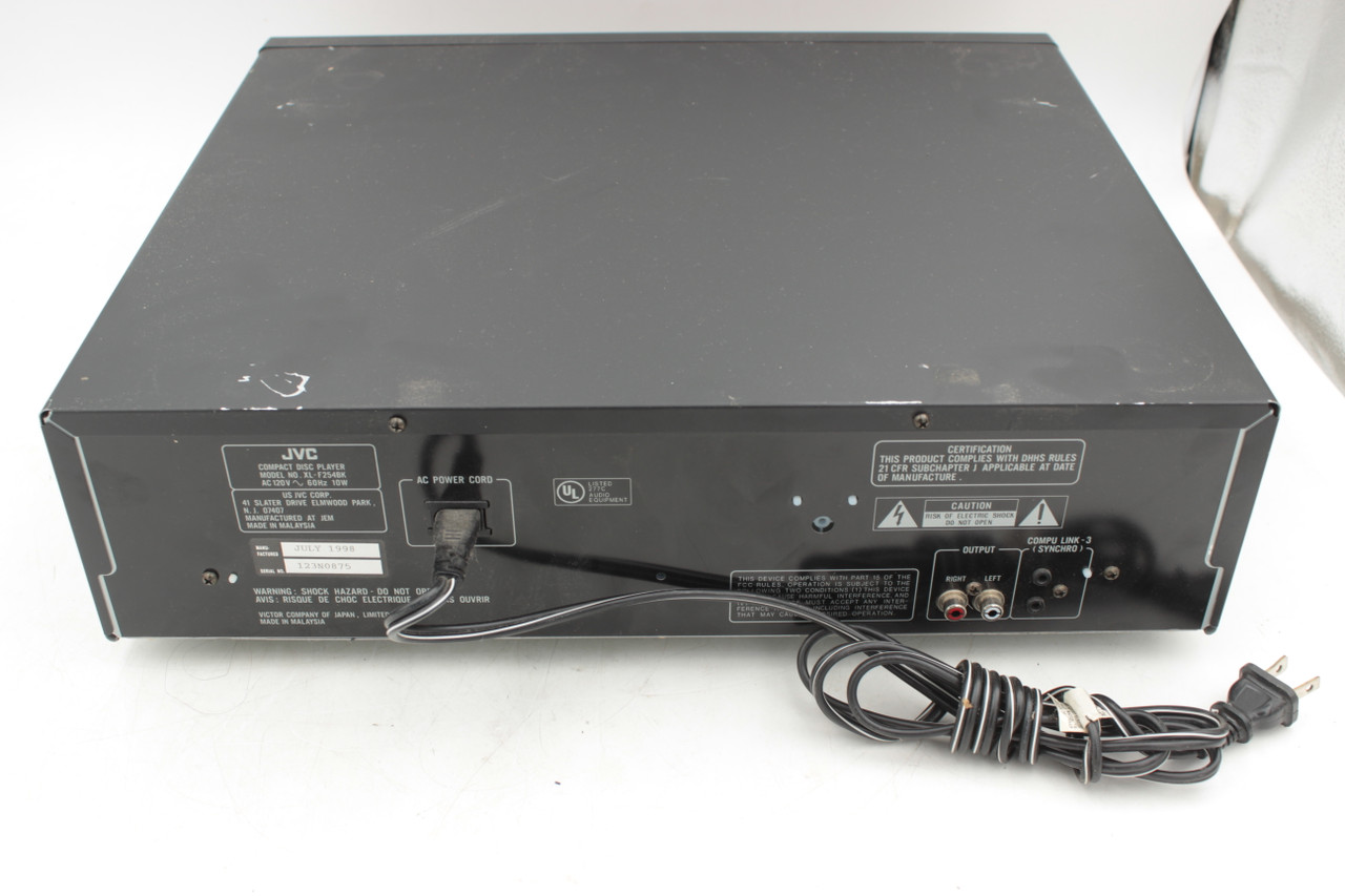 JVC XL-F254BK 5 Disc CD Changer - Compulink - tested, working