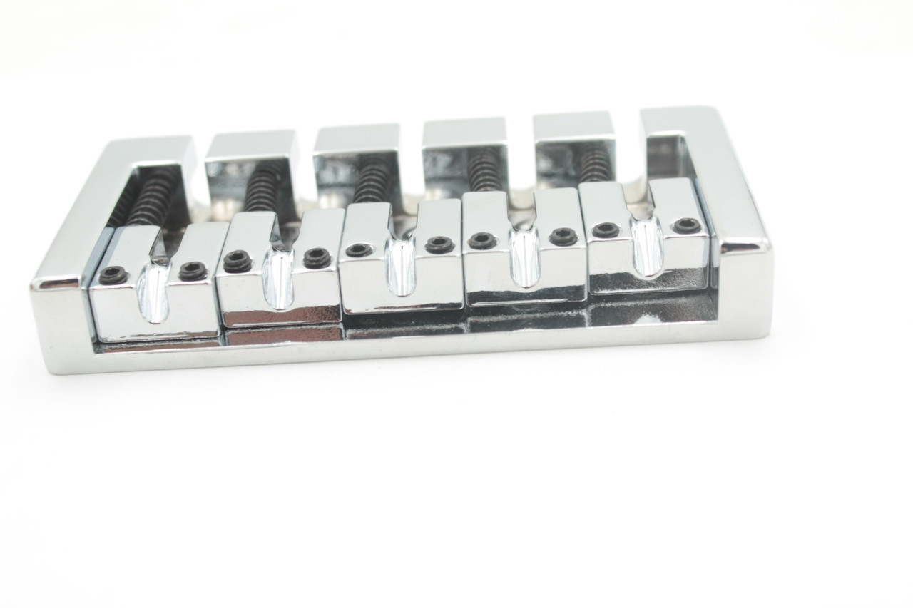 Washburn Custom Shop High Mass Chrome 5 String Bass Bridge - NOS
