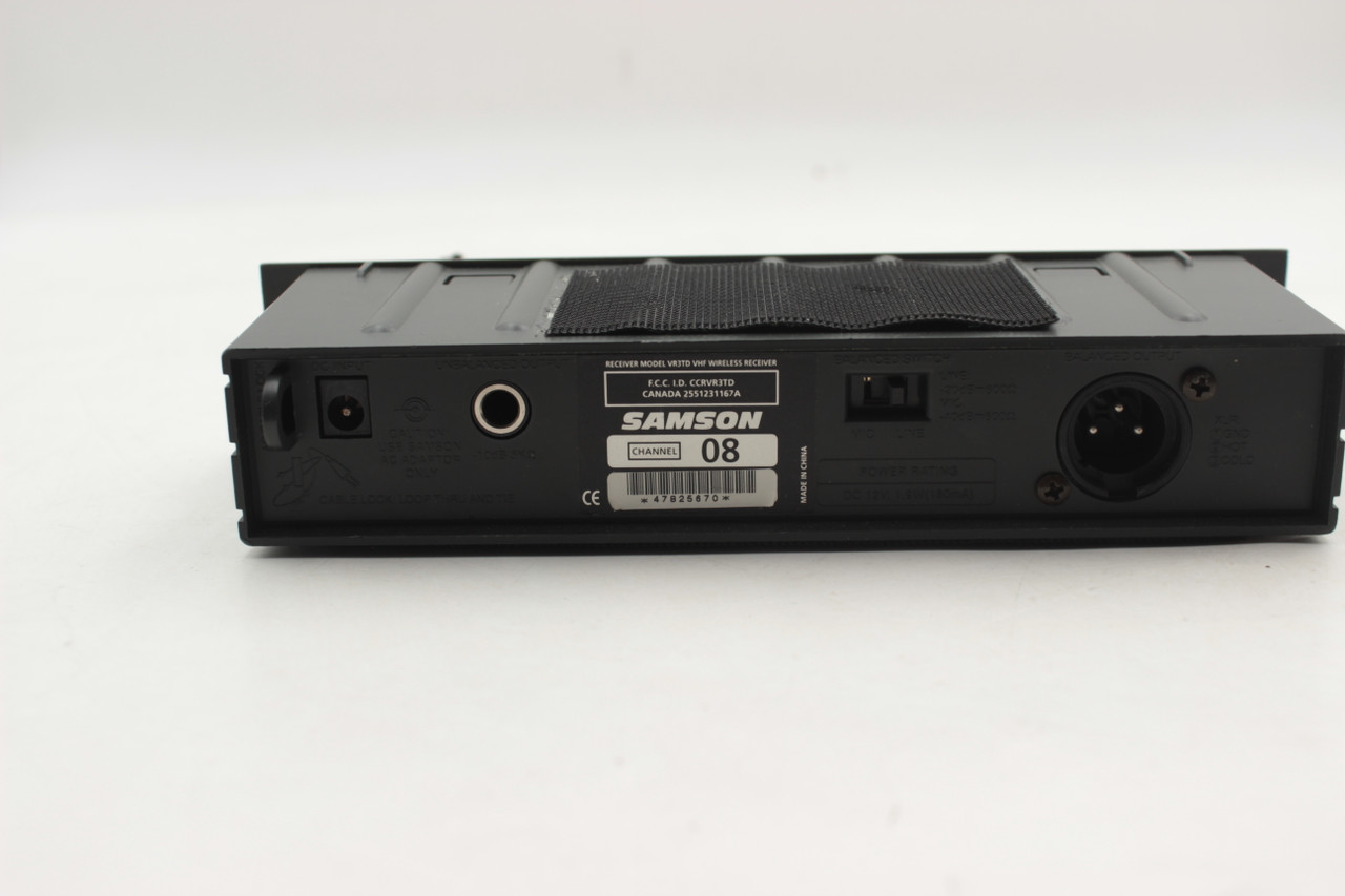 Samson VR3TD True Diversity Receiver, VT3L VHS Beltpack Transmitter for ...