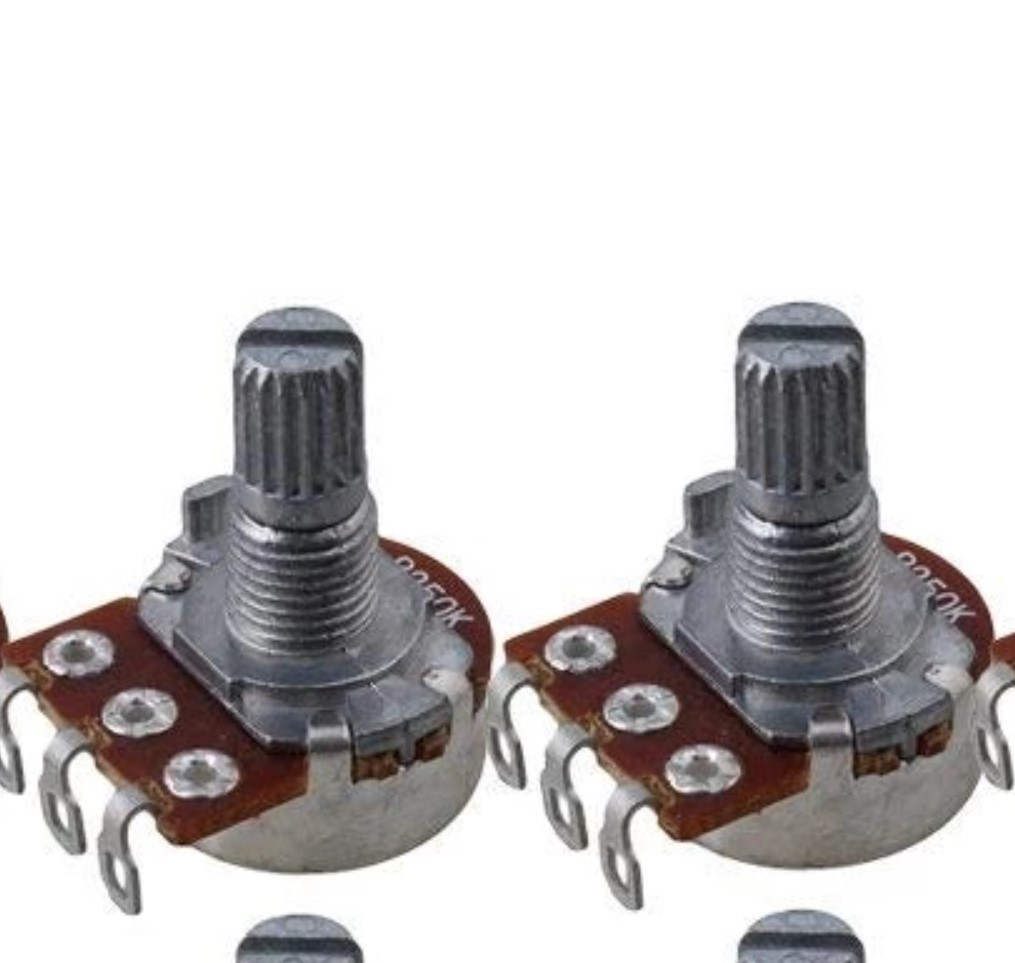 (2) A250k Audio Strat / LP Small Tone Pot 15mm Shaft Length for Guitar