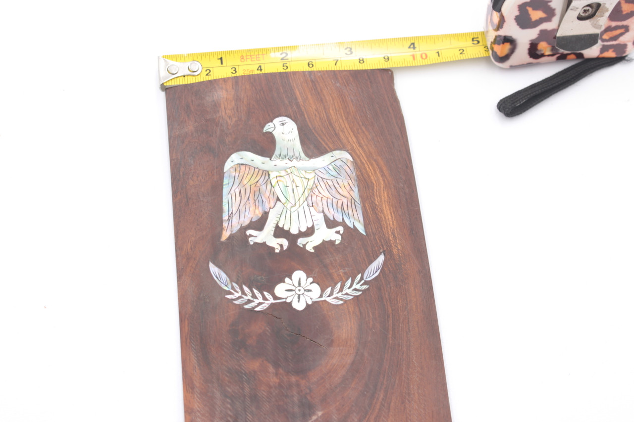 MOP & Abalone Eagle Inlay on Rosewood for Luthier Project