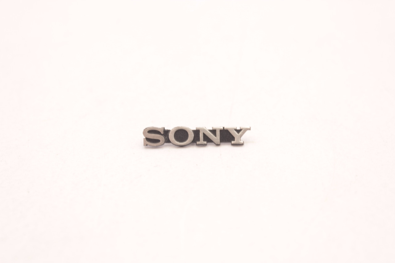 Sony Vintage Stereo Reiver 3" Logo Badge