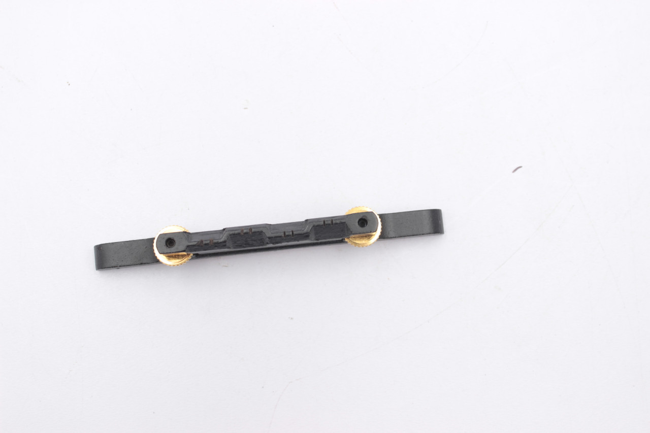 Ebony Gold Adjustable Compensated Mandolin Bridge