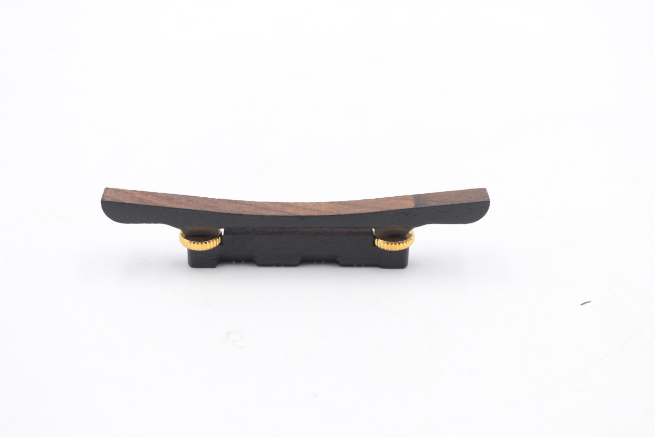 Ebony Gold Adjustable Compensated Mandolin Bridge