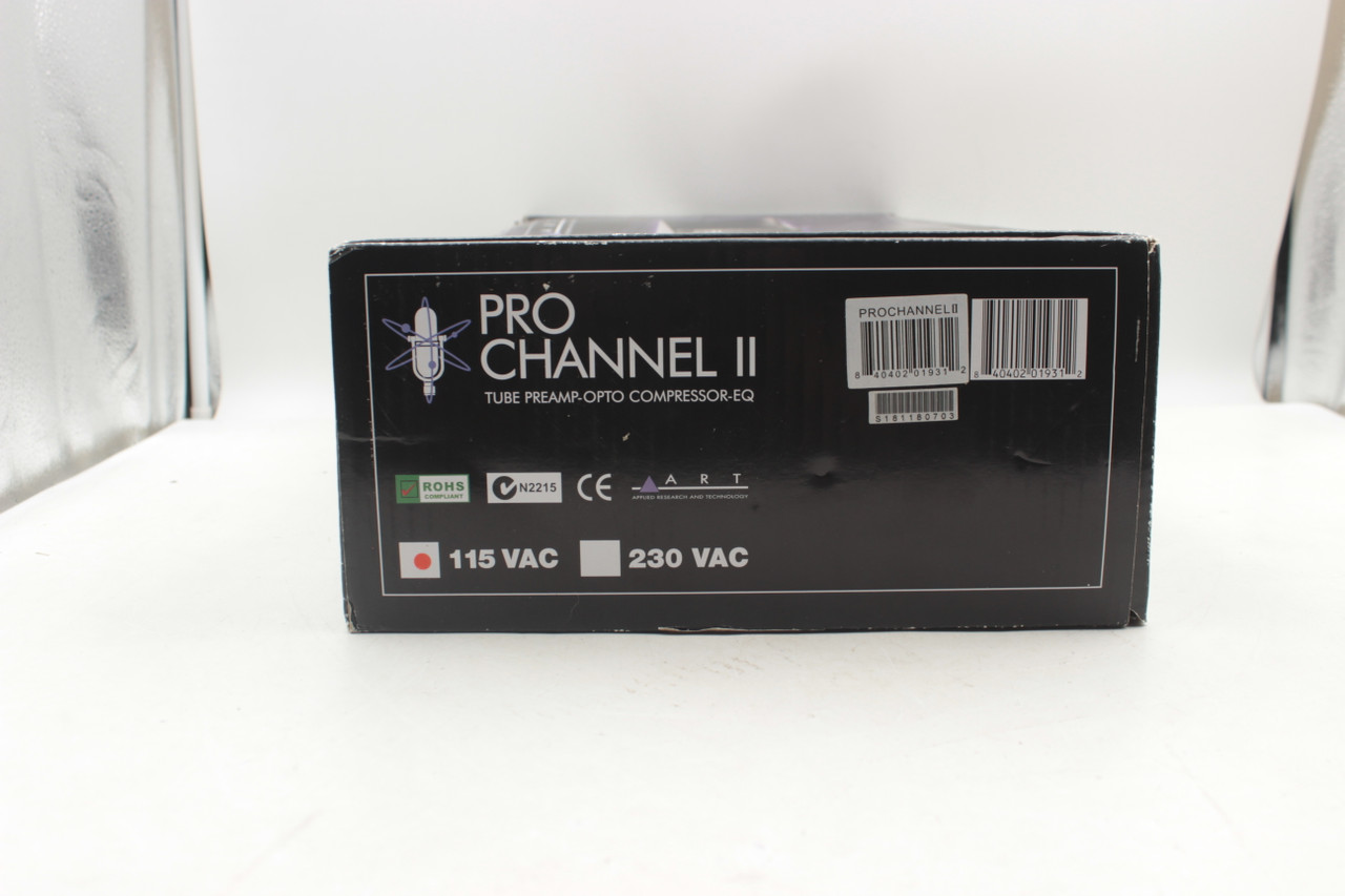 ART Pro Channel II Microphone Preamp/Compressor/EQ Professional Tube