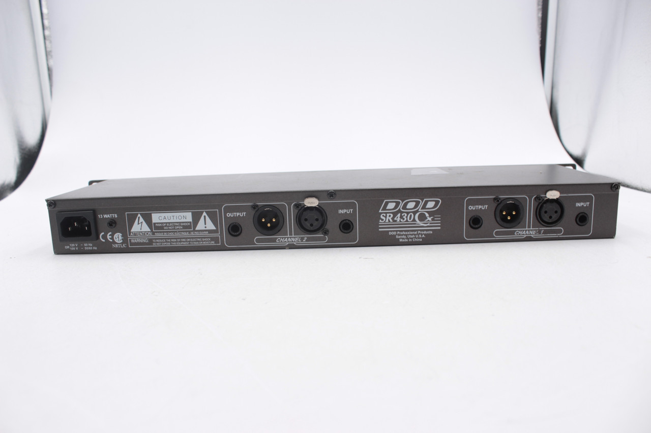 DOD SR430QX Stereo Graphic Equalizer 15-Band Instrument Pro Audio Rack ...