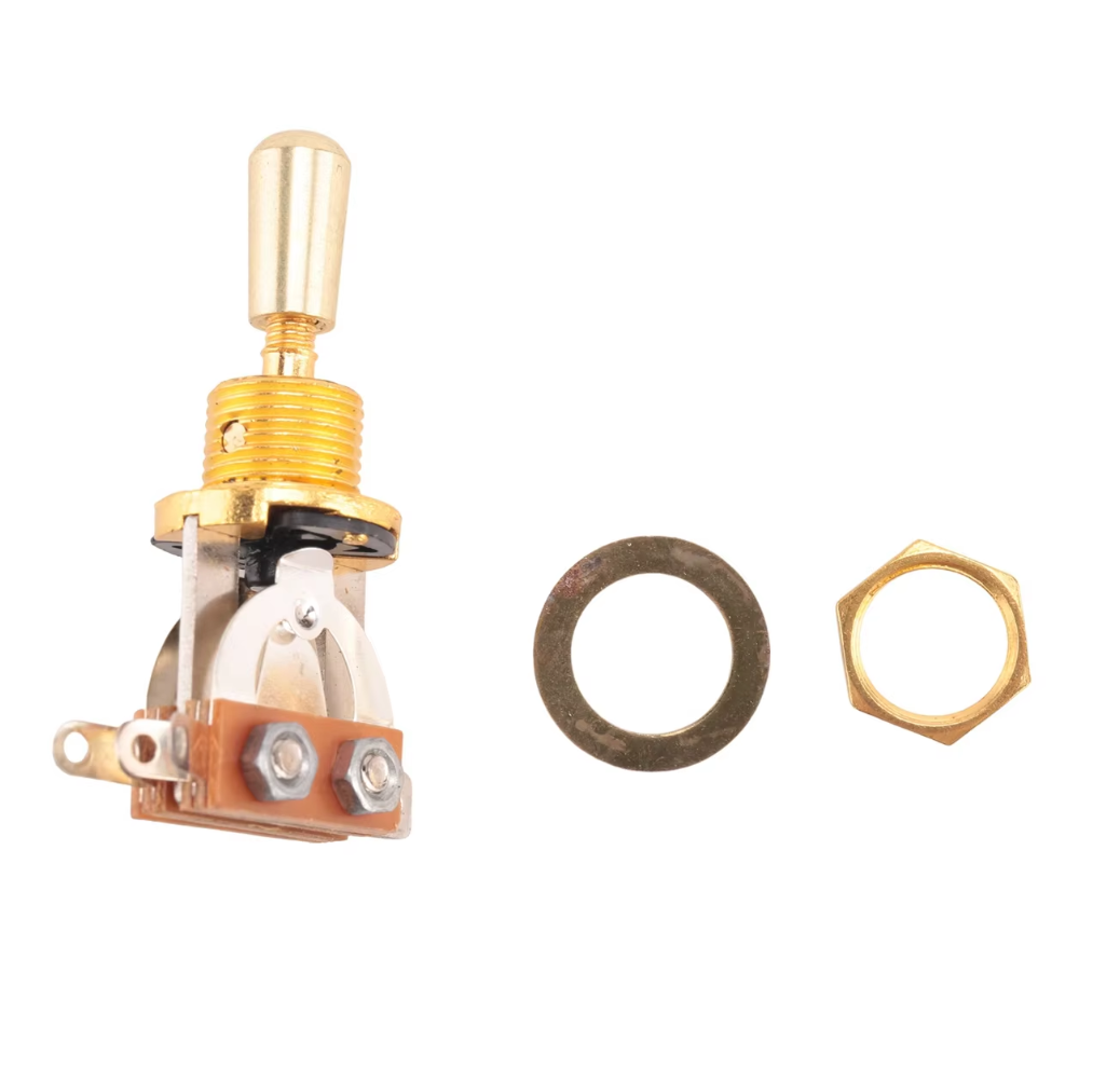 Gold Metal-Switch-Tip 3 Way Guitar LP Toggle Selector Switch