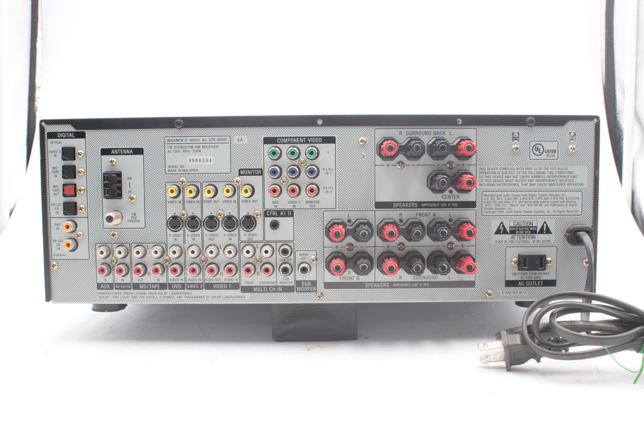 Sony STR-DE697 Dolby Pro Logic Receiver Stereo Home Theater