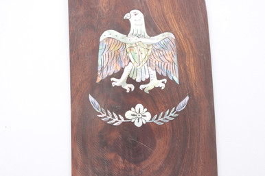 MOP & Abalone Eagle Inlay on Rosewood for Luthier Project