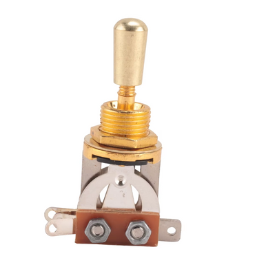 Gold Metal-Switch-Tip 3 Way Guitar LP Toggle Selector Switch