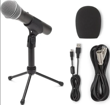 Samson Q2U USB/XLR Dynamic Microphone Recording and Podcasting Pack