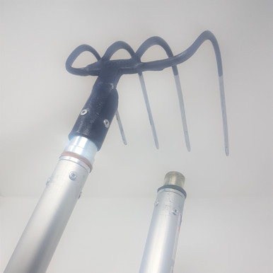Long Handled Drag Fork (2 x 1.5m handles & 4 Prong Head) - Wardsflex