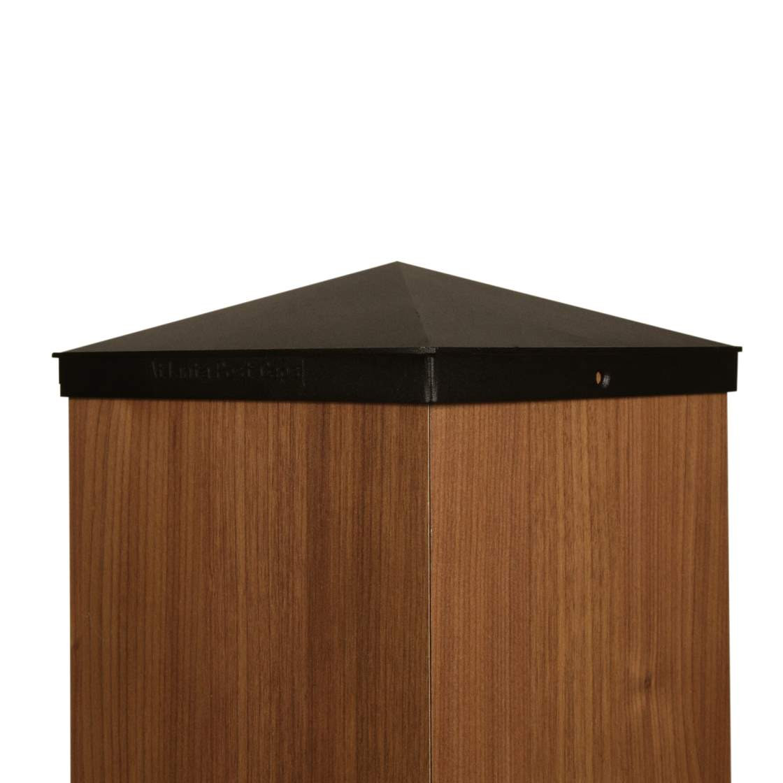 8x8 Post Cap │ Black Metal Post Cap │ Fence Post Cap