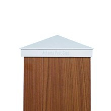 6x6 Fence Post Cap │ White Aluminum Pyramid Top