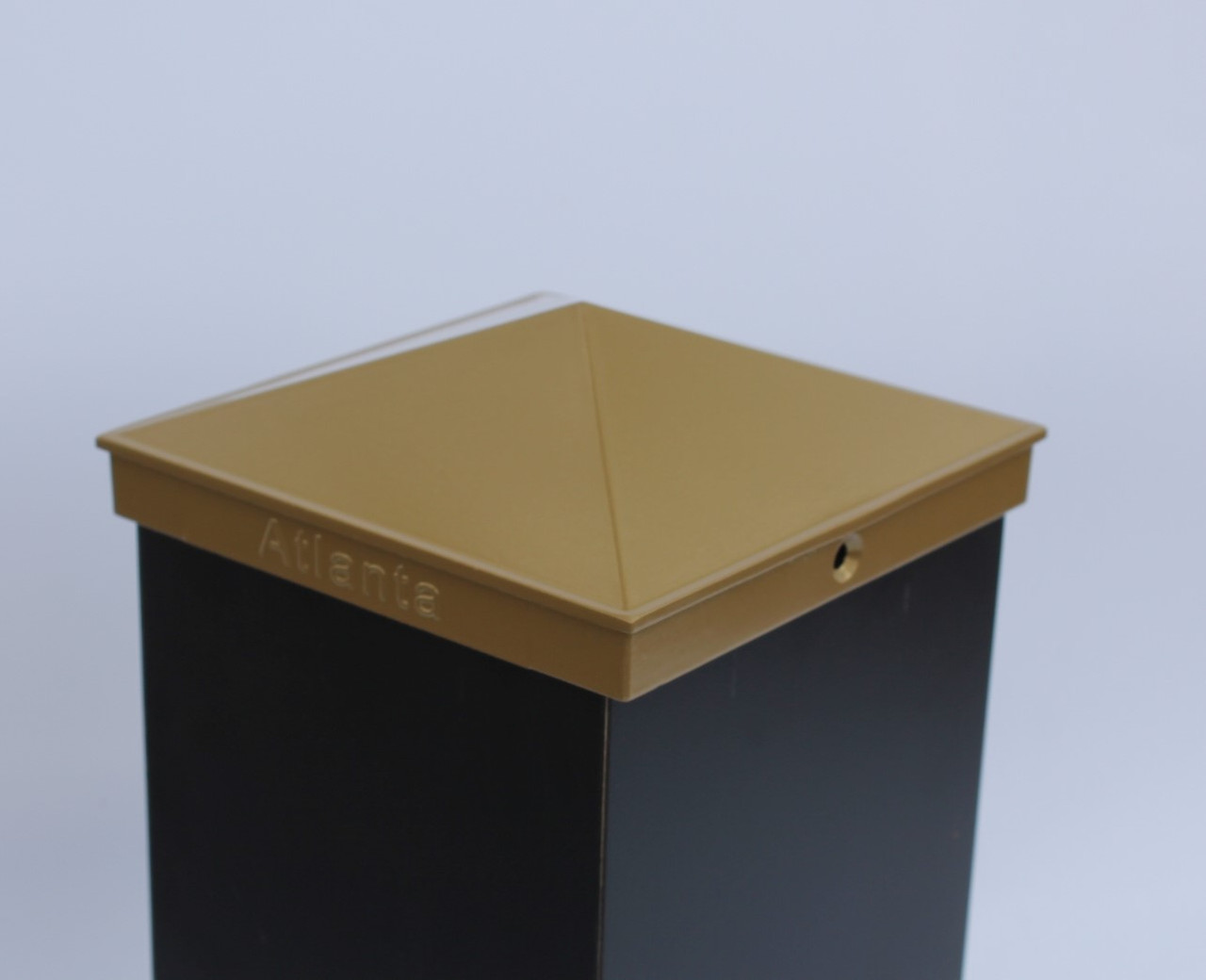 6x6 Post Cap | Bright Gold Metal