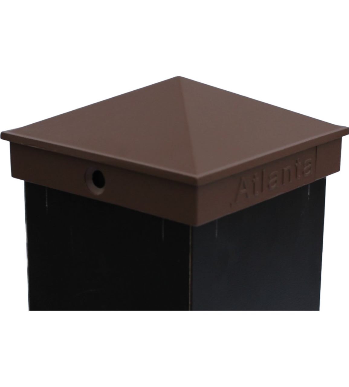 4x4 Post Cap | Brown Metal Fence Post Cap