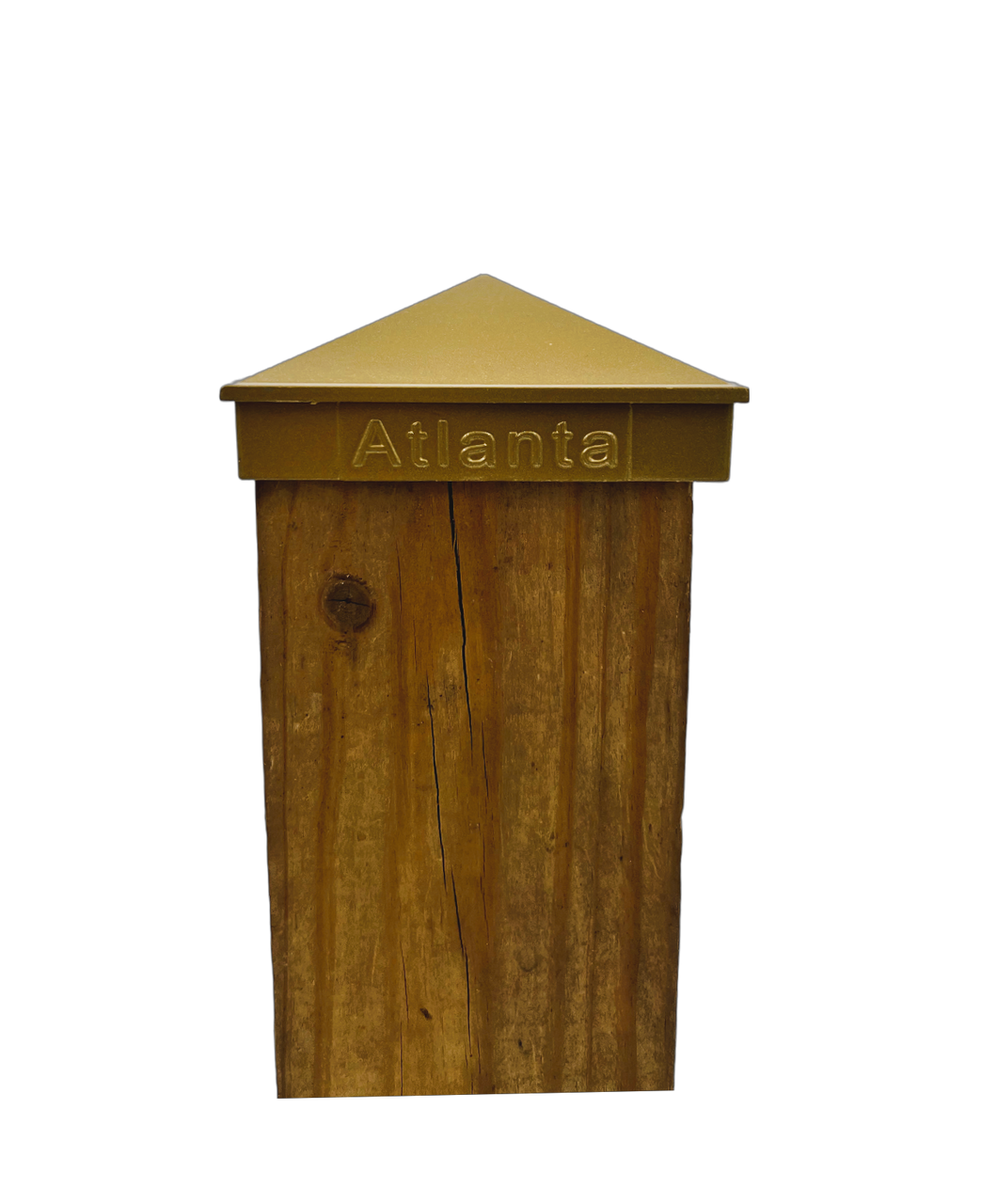 4x4 Post Cap | Lustrous Gold Fence Post Cap