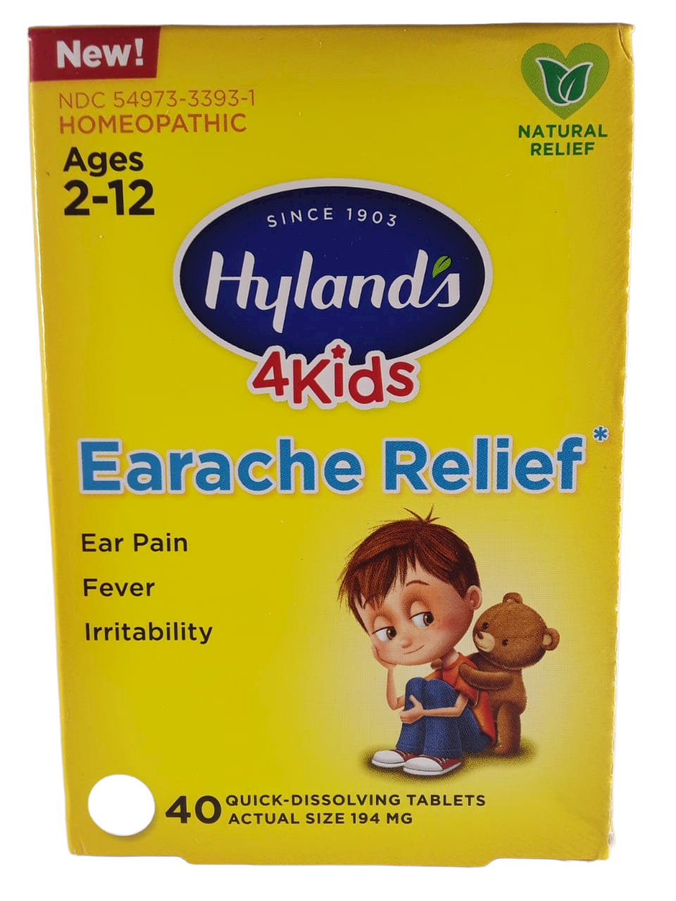 Earache Relief, Kid's, 40 Quick-Dissolving Tablets -Alivio del Dolor de ...