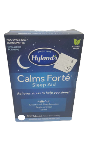 Calms Forte, Sleep Aid, Homeopathic, 50 Tablets - Cálmate Forte, Ayuda ...