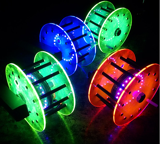 Northern Lights Blue Rattle Reel - GoIceFish