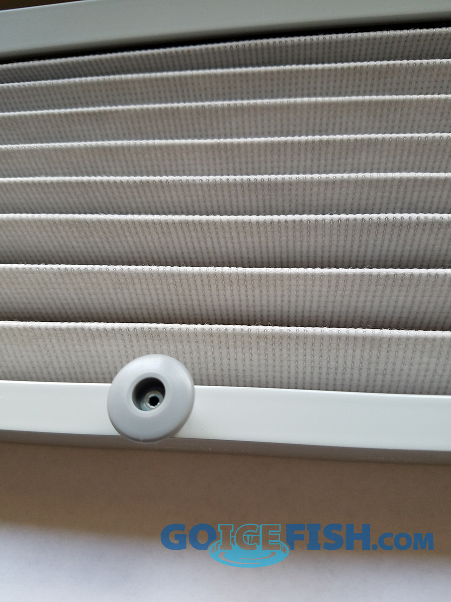 Blinds Ice Castle 14x27 Window GRAY 12.5x25 - GoIceFish