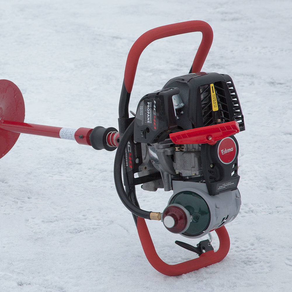 Eskimo HC40Q8 40cc 8 Ice Auger High Compression Propane Power - GoIceFish
