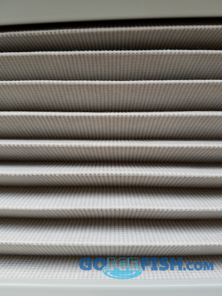 Blinds Ice Castle 30x42 Window GRAY 28.25x40 - GoIceFish