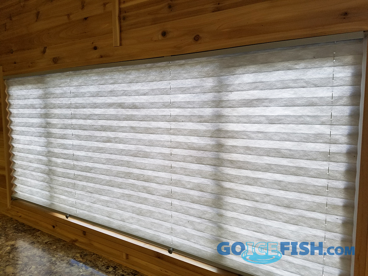 Blinds Ice Castle Picture Window GRAY 62.5x26 - GoIceFish