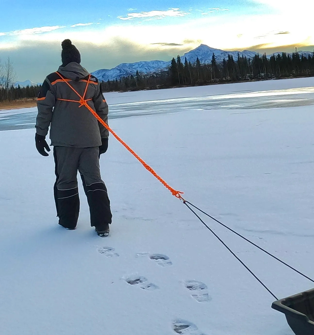 Jay Rope - Ice Sled Pull Harness/Deer Drag & Throw Rope - GoIceFish