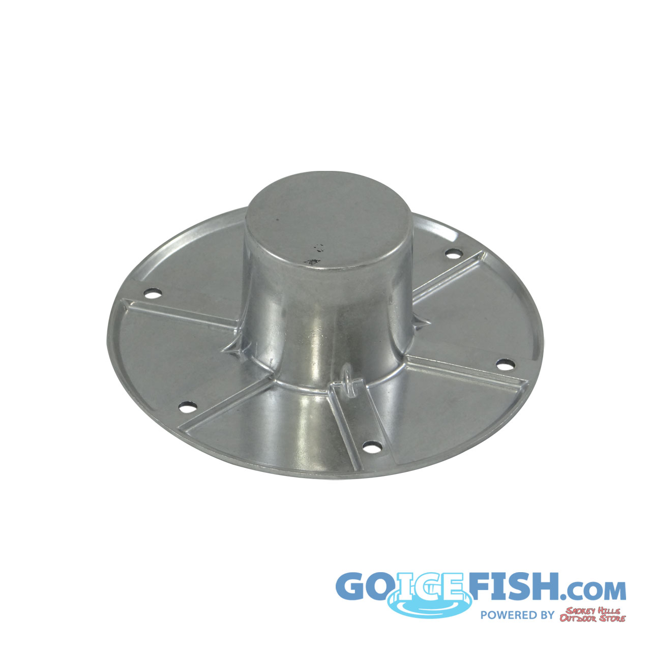 Flush Mount Base, silver - GoIceFish