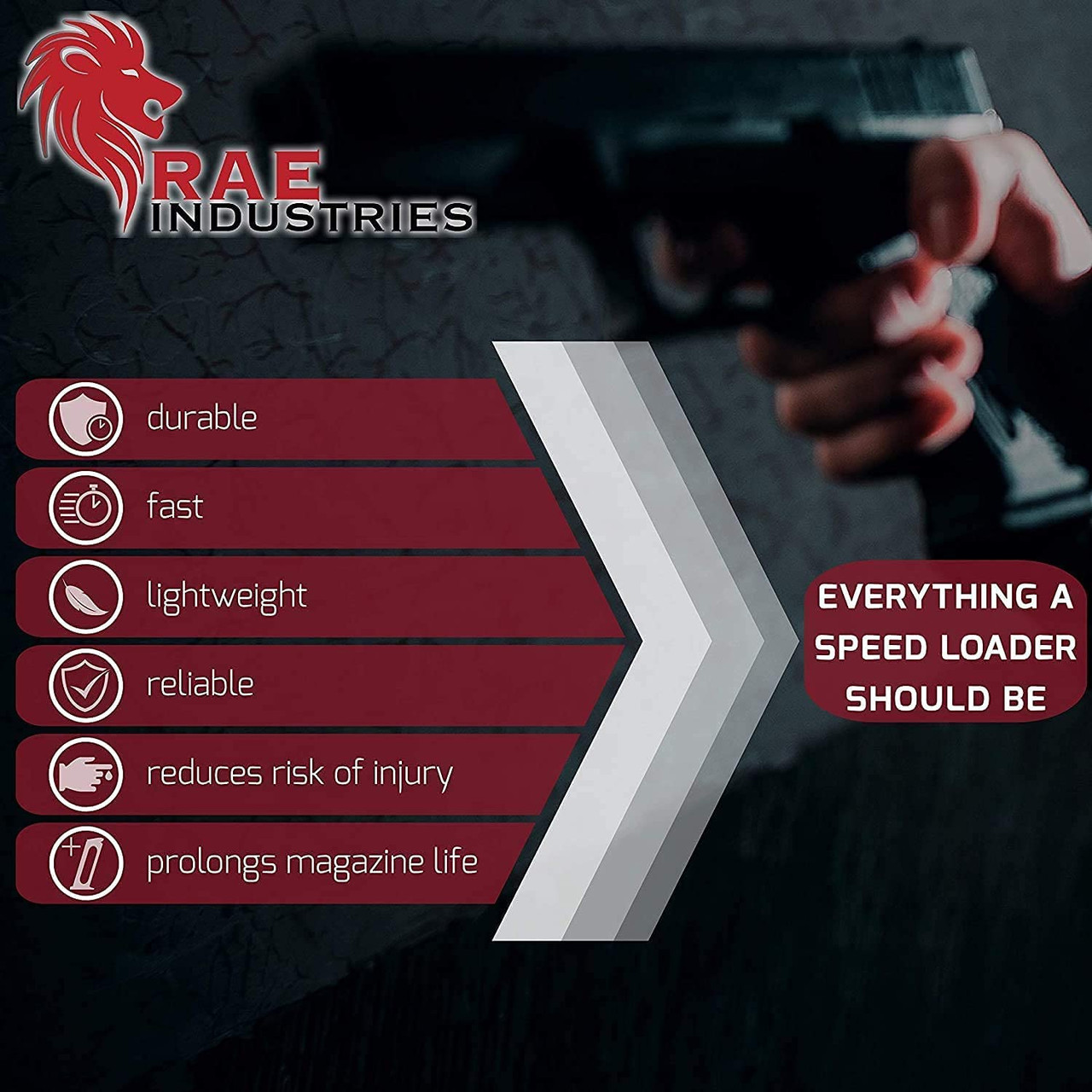 UNIVERSAL SPEED LOADERS FOR ALL SINGLE & DOUBLE STACK HANDGUN MAGAZINE