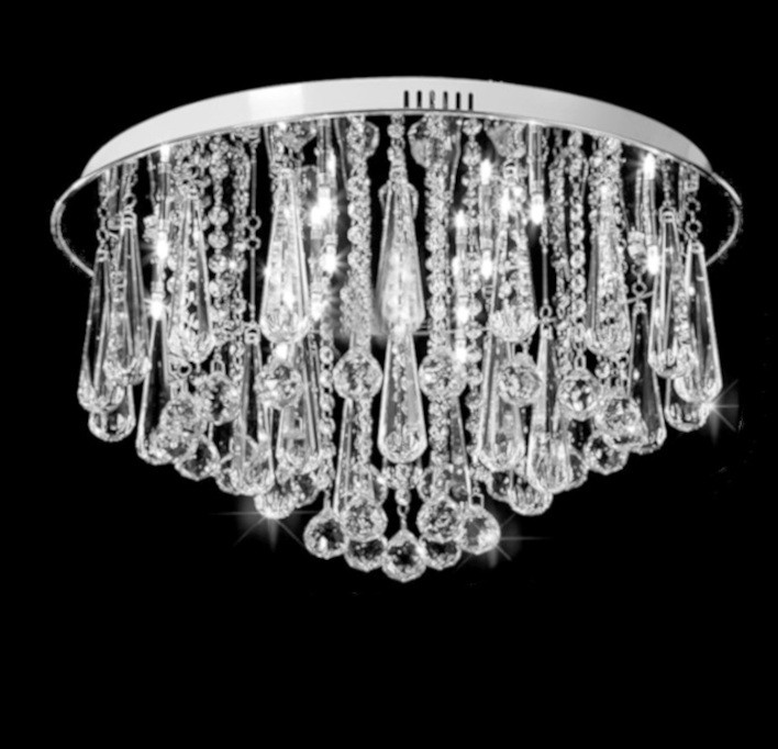 Crystal Ceiling Light Fixtures, Flush Mount Crystal Light Fixtures ...