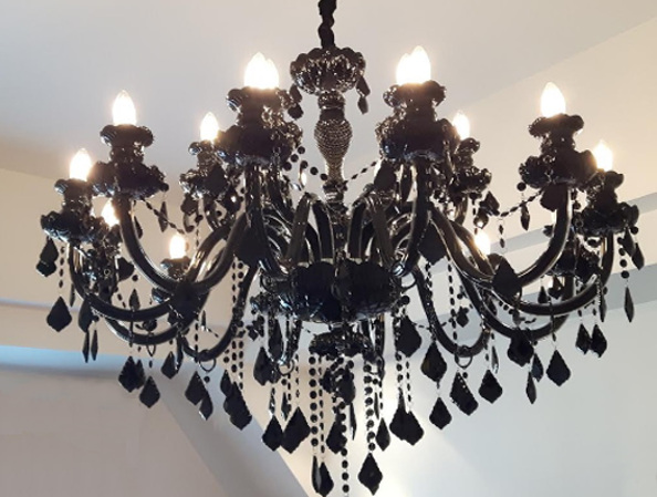 BLACK CRYSTAL CHANDELIERS - MNG Lighting