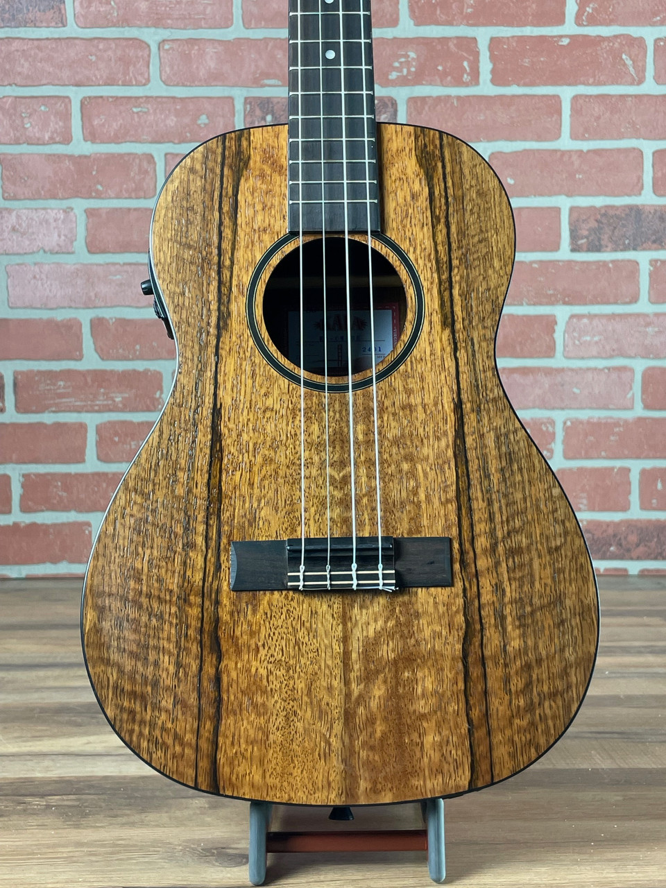 Kala Curly Mango Baritone Ukulele (w/ EQ) at No Limit Guitar Co.