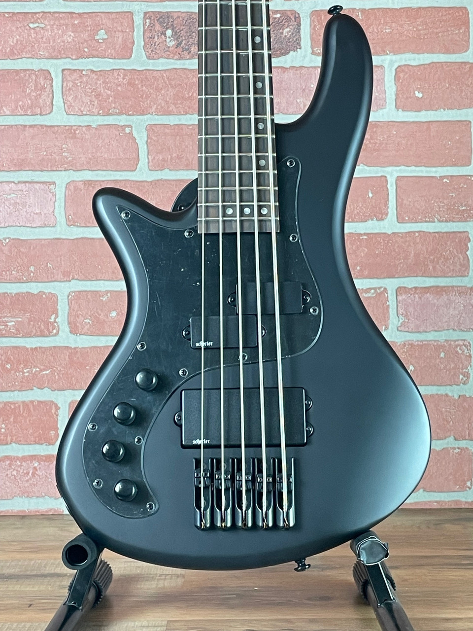 Schecter Stiletto Stealth 5-String Left Handed Electric Bass - Satin ...
