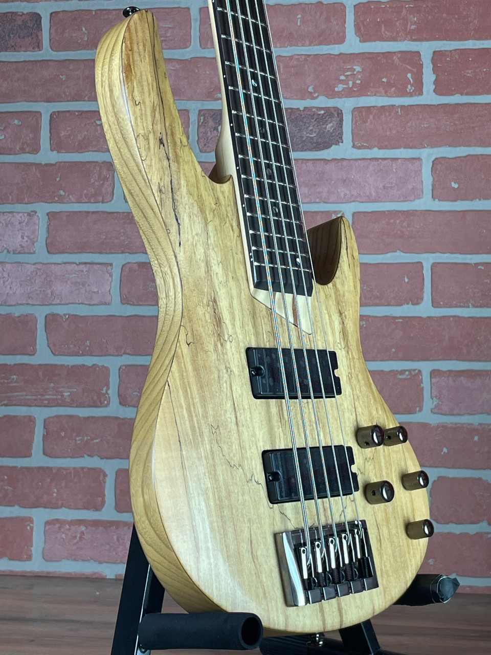 ESP LTD B-205SM 5-String Bass Guitar - Natural Satin at No Limit Guitar Co.