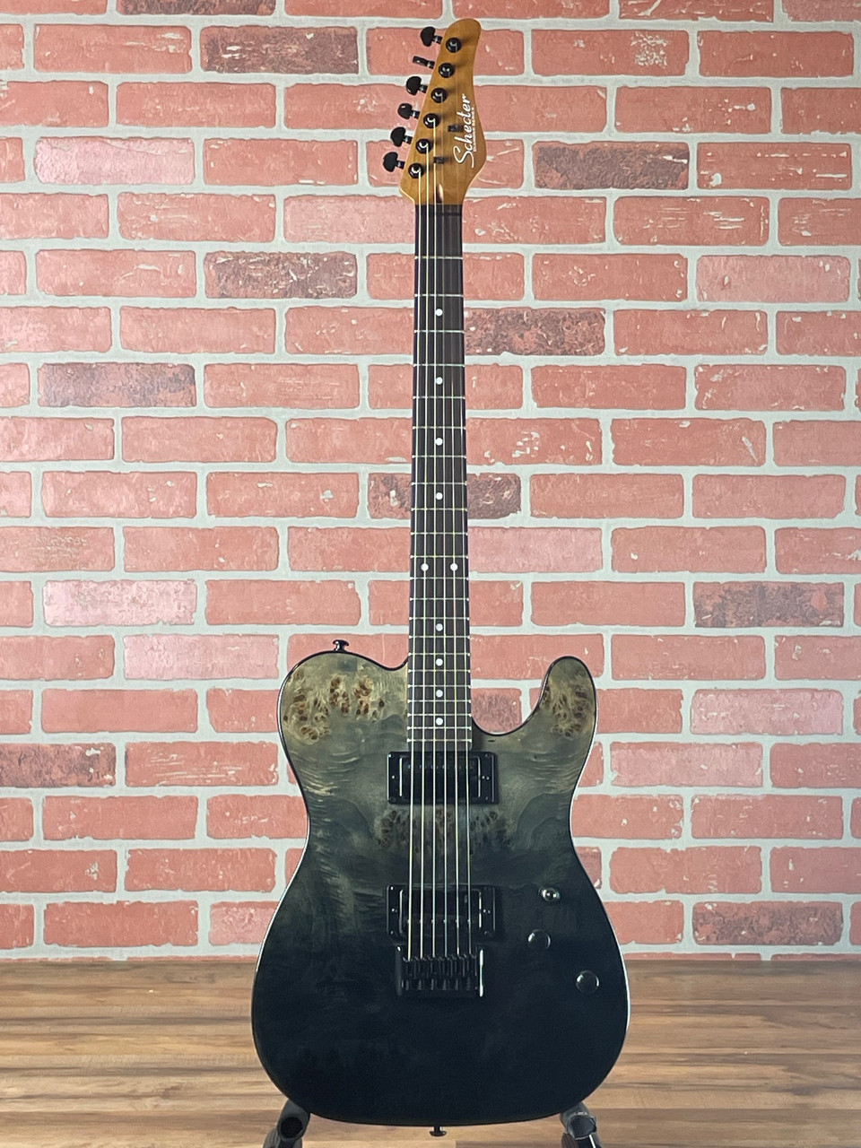 Schecter PT Standard Electric Guitar - Black Fade Burst Burl at No ...