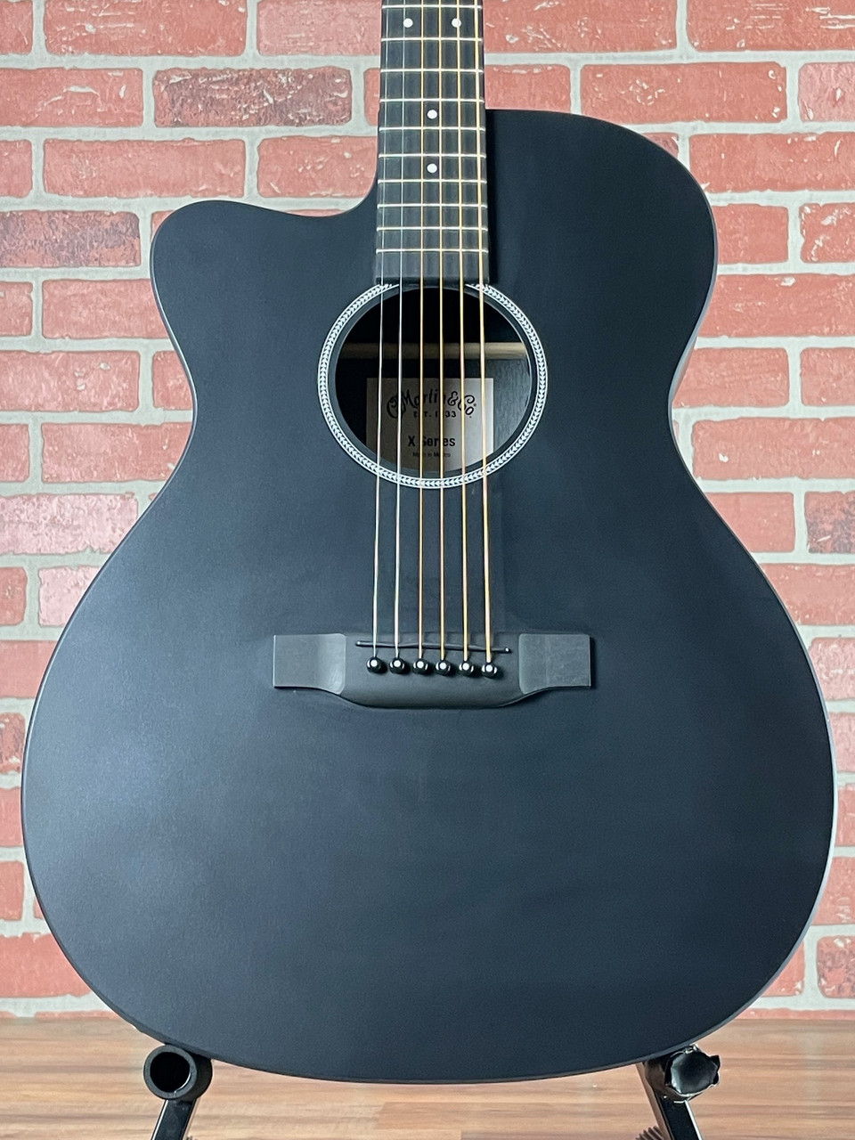 Martin OMC-X1E Acoustic-electric Guitar - Flat Black (Discontinued, w ...