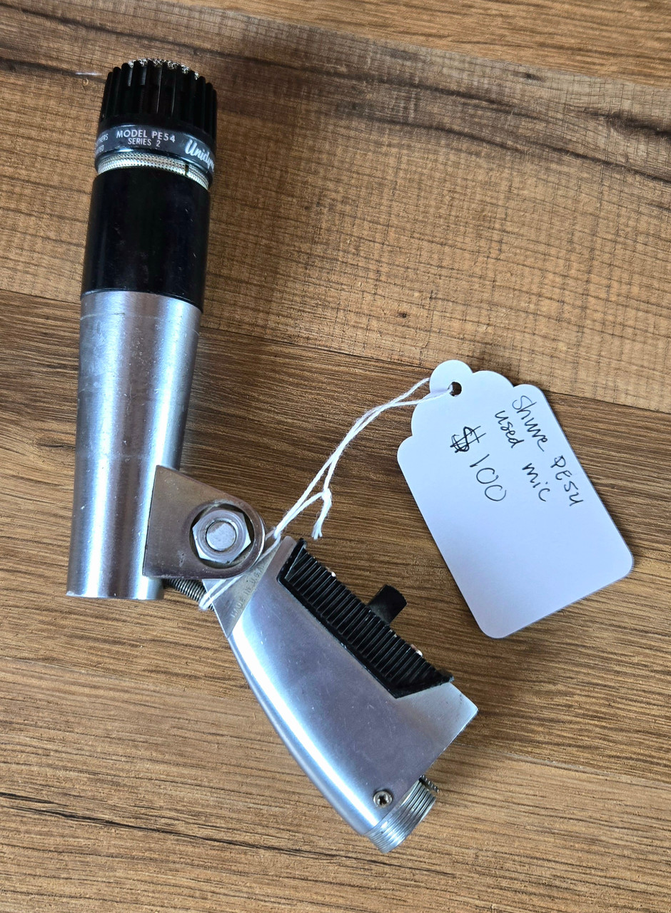 Vintage Shure Model PE54 Dynamic Microphone - Pistol Grip - 3 pin ...