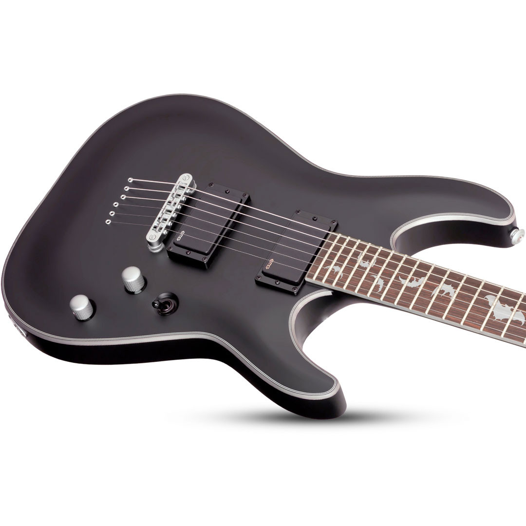 Schecter Damien-6 Platinum Electric Guitar - Satin Black at No Limit ...
