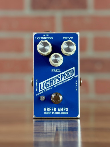 Shop Greer Amps Lightspeed Organic Overdrive Pedal - Blue | No Limit ...