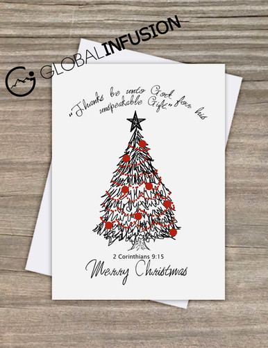 God's Unspeakable Gift Christmas Card (10 count)