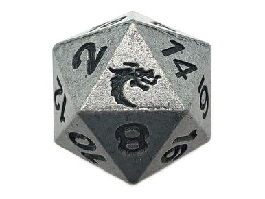 Old School DnD RPG Metal d20: Dwarven Forged - Archaic Silver - Old ...