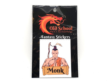 Old School Dice: Fantasy Stickers - Monk - Old School Dice & Accessories