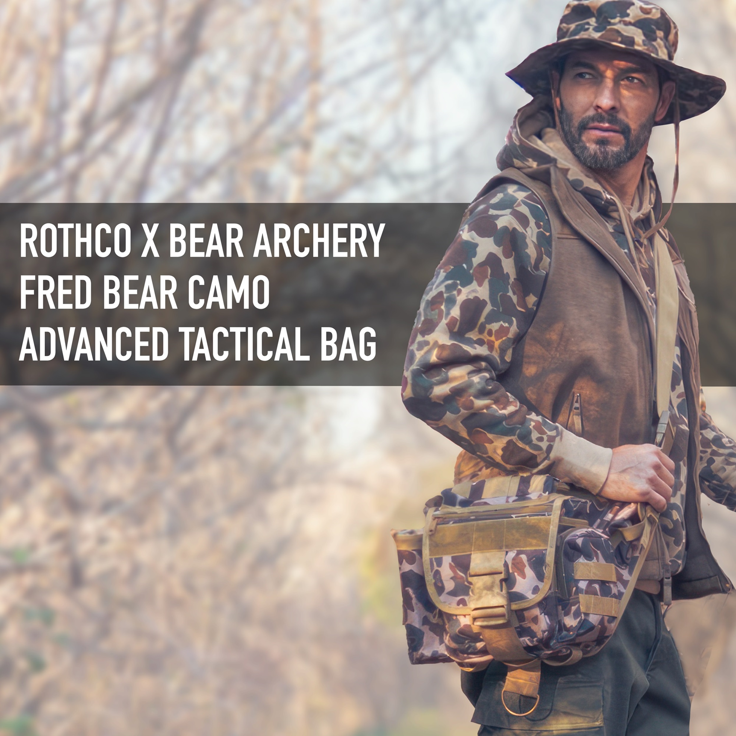 X Bear Archery Fred Bear Camo Concealed Carry Advanced Tactical Bag ...