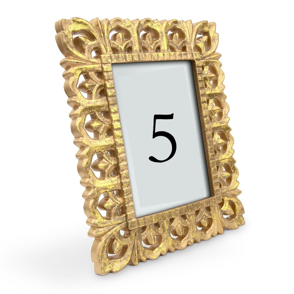 Gold Vintage Frames - Table Number Holders - Baroque