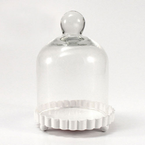 Mini Glass Bell Jar - Cupcake Cloche - Cupcake Stand
